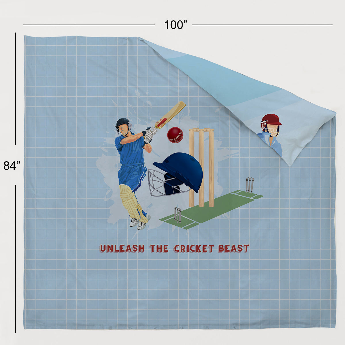 Cricket Champions Reversible Kids Double Quilt – kuddlecomfy.com
